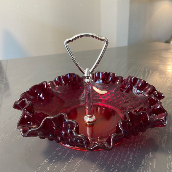Fenton | Accents | Ruby Red Fenton Candy Dish | Poshmark